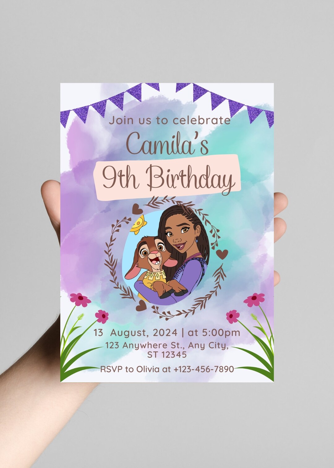 Wish Invitation, Beautiful Wish Invitation, Birthday, Wish Upon a Star ...