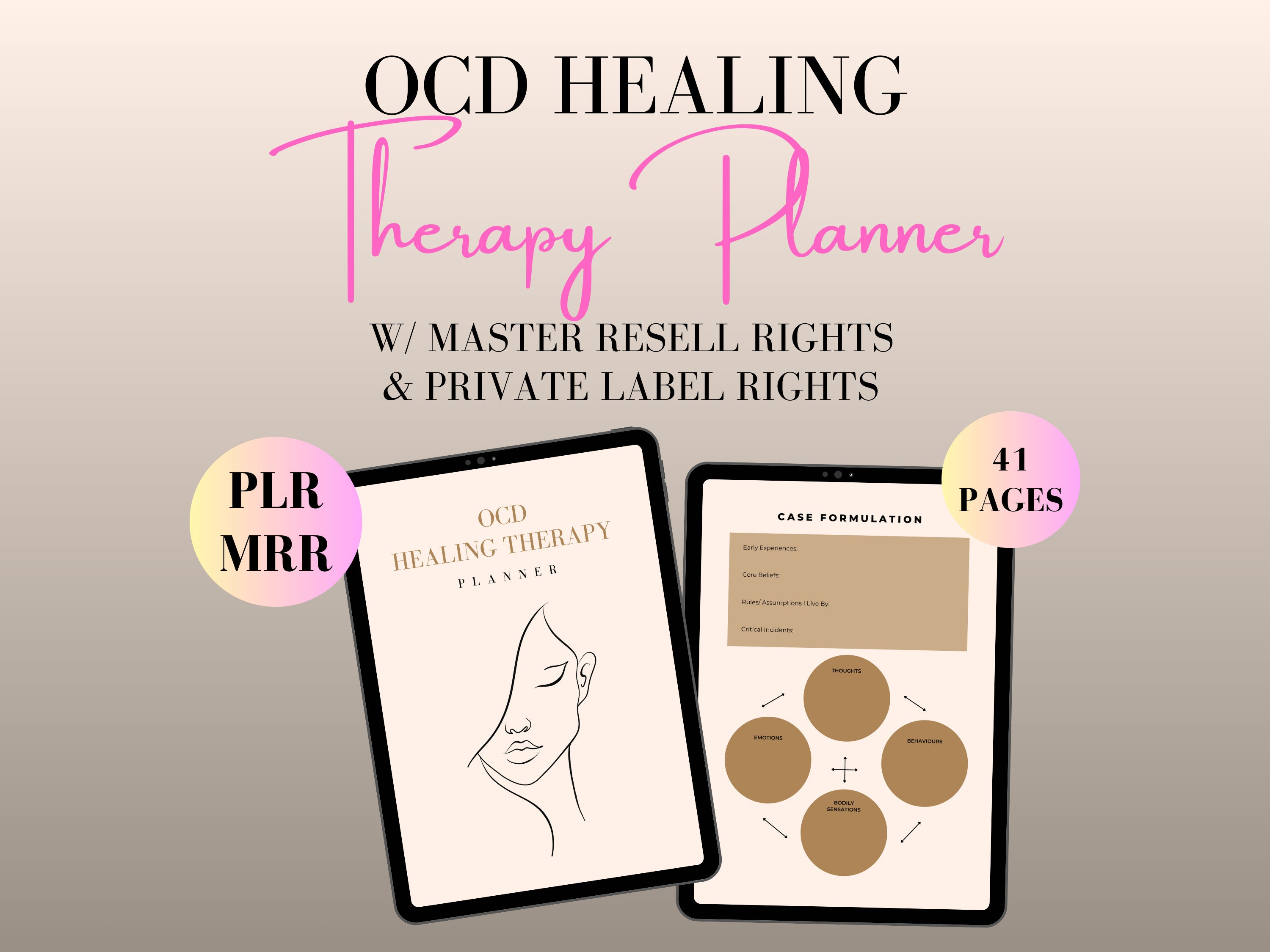 OCD Healing Planner, Digital Planner, Daily Tracking, Task Tracker ...