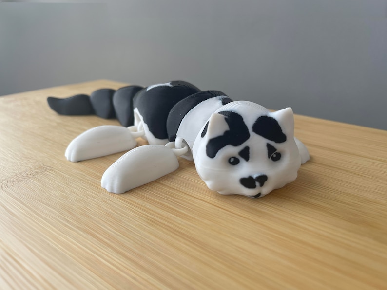 Chip the Cat 3D Printed Articulated Figurine - Etsy