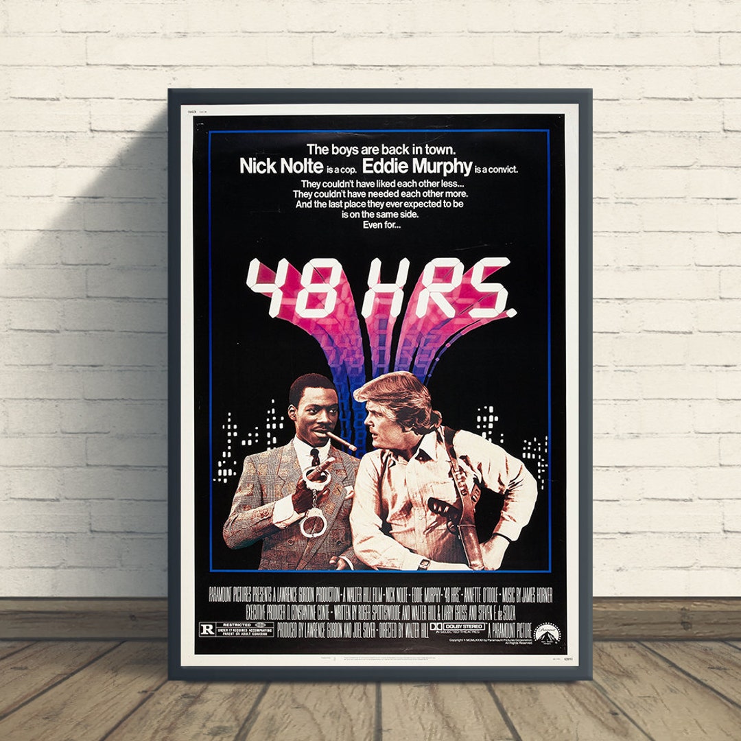 48 Hrs Movie Poster Vintage Retro Art Print Wall Art Print home Decor ...