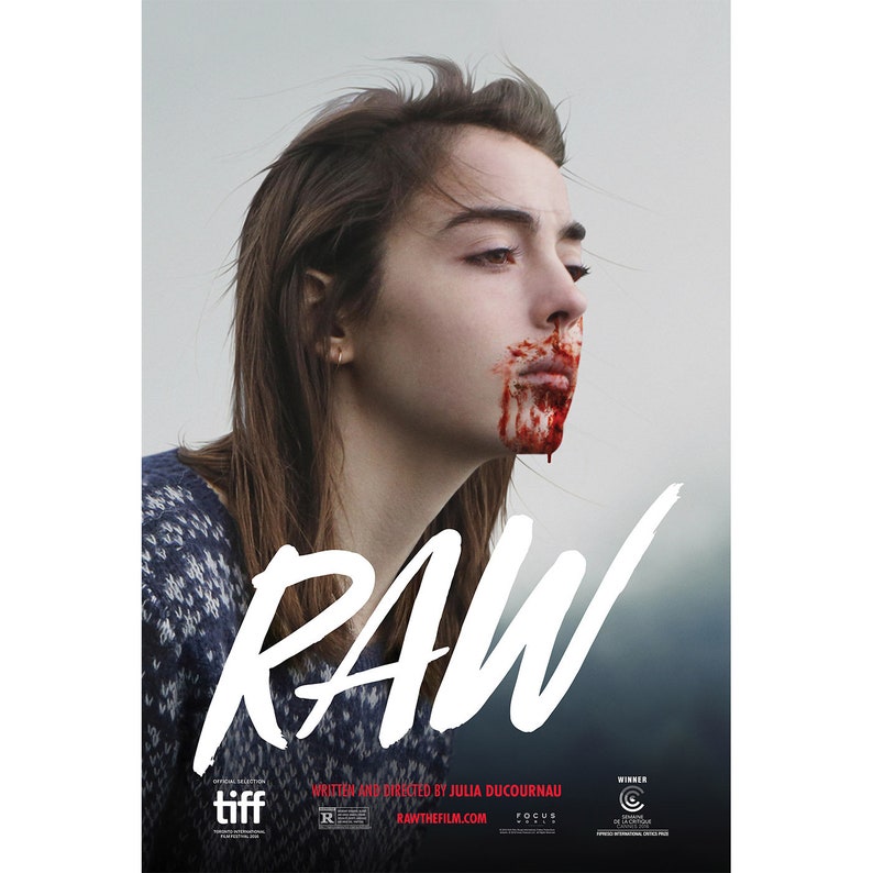 RAW Movie Poster High Quality Print Wall Art Gifts for Him/her Home ...