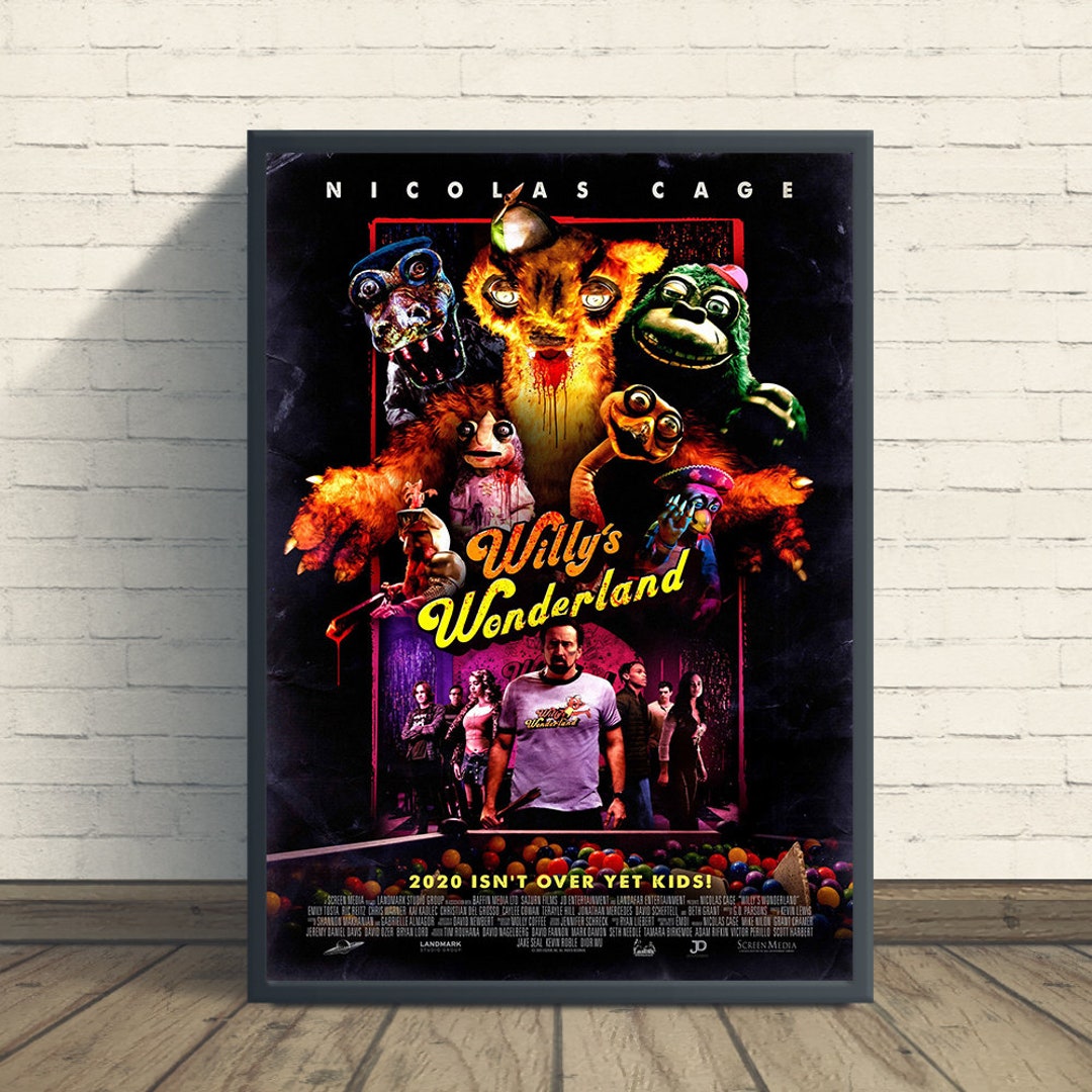 Willy's Wonderland Movie Poster Vintage Retro Art Print Wall Art Print ...