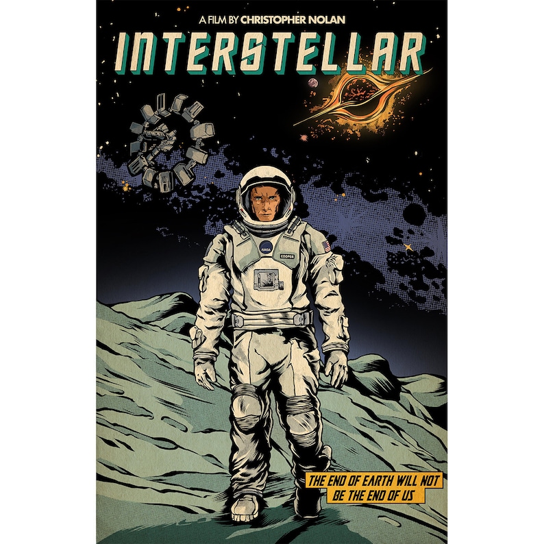 Interstellar Movie Poster, Canvas Poster Printing, Classic Movie Wall ...