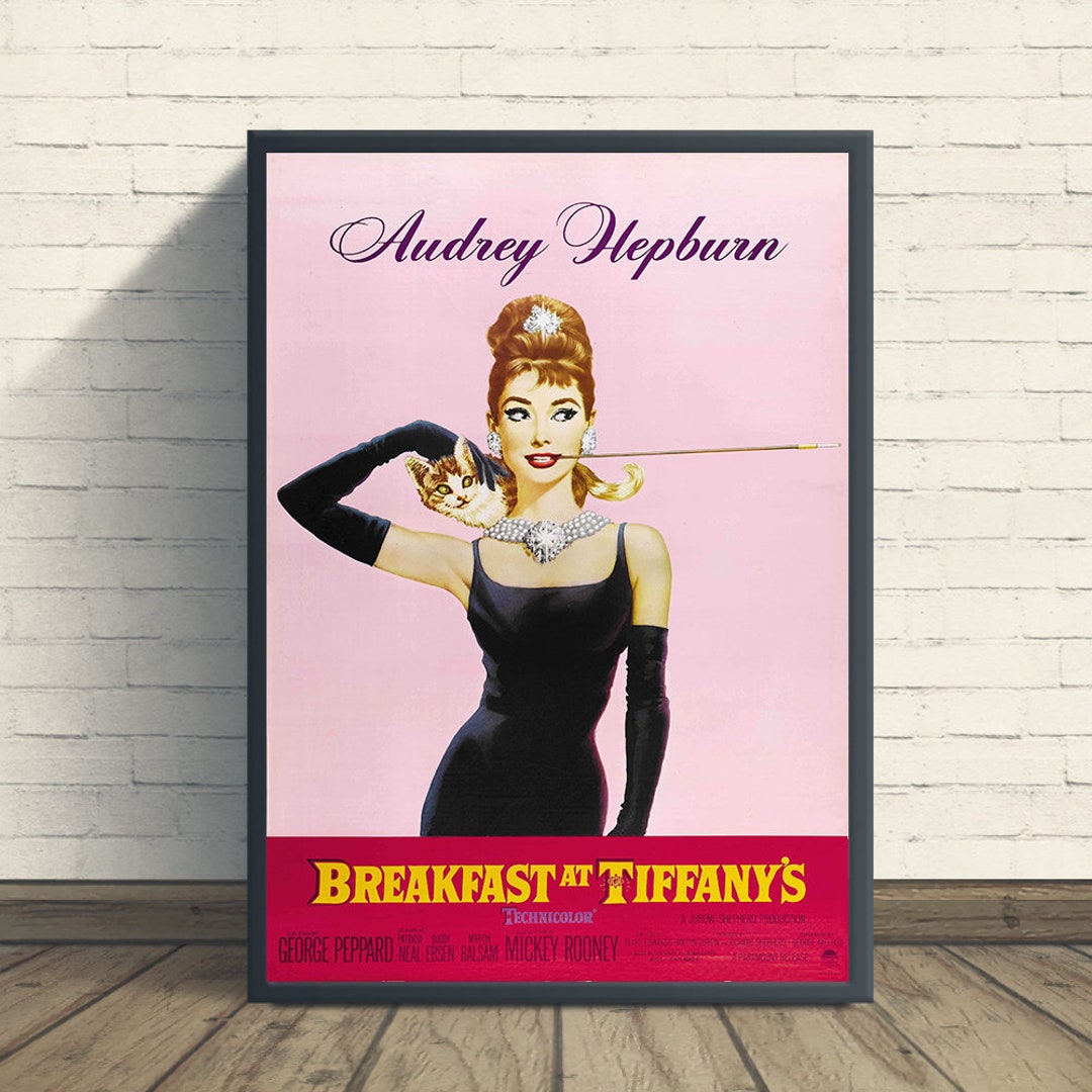 Breakfast at Tiffany's Movie Poster, Canvas Poster Printing, Classic ...