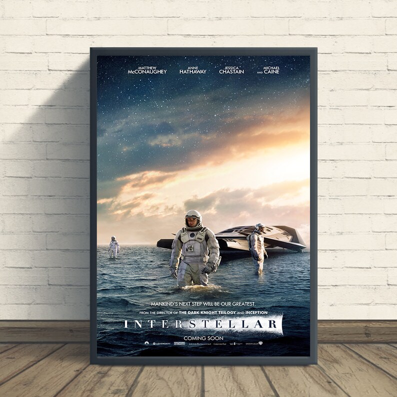 Interstellar Movie Poster Print, Room Decor, Movie Art, Gifts for Him ...