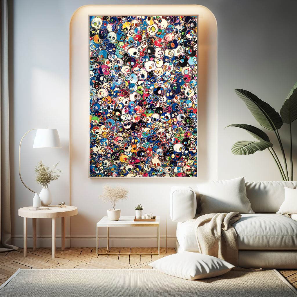 Murakami Takashi Japanese Pop Poster Vintage Retro Art Print Wall Art ...