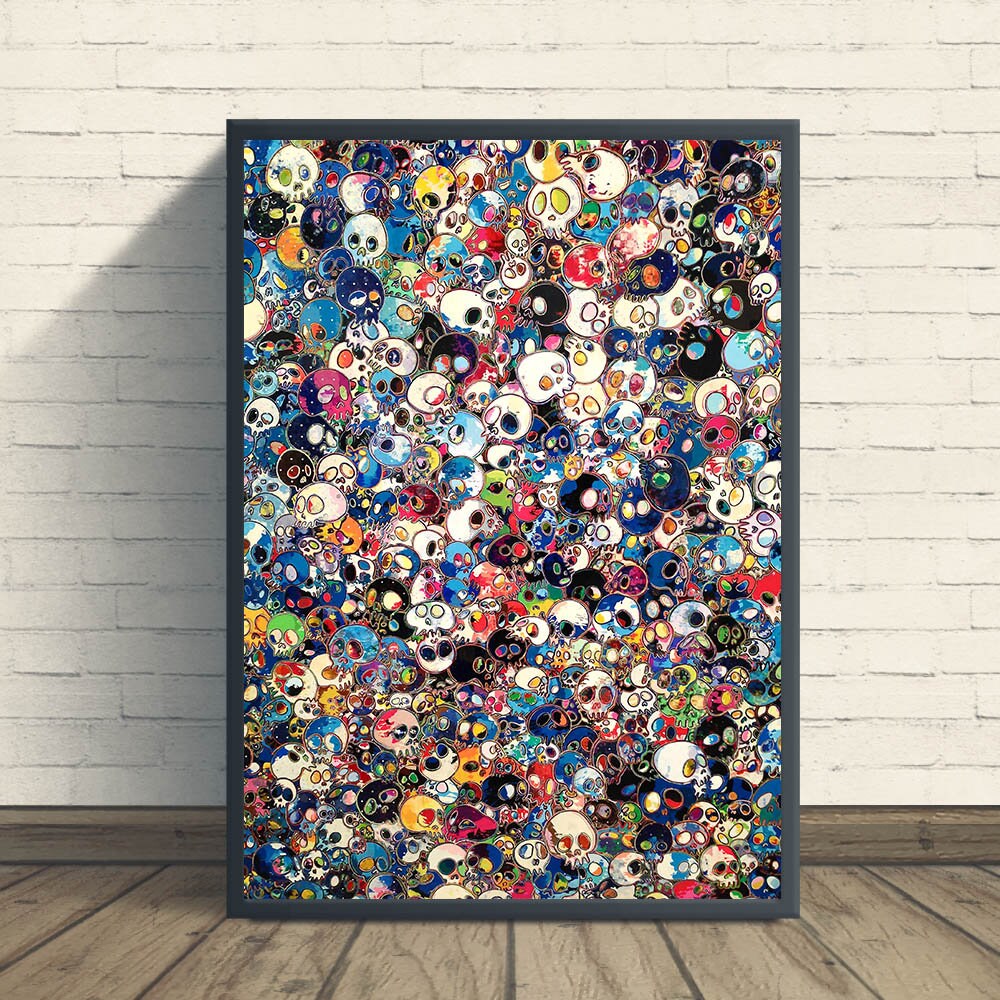 Murakami Takashi Japanese Pop Poster Vintage Retro Art Print Wall Art ...