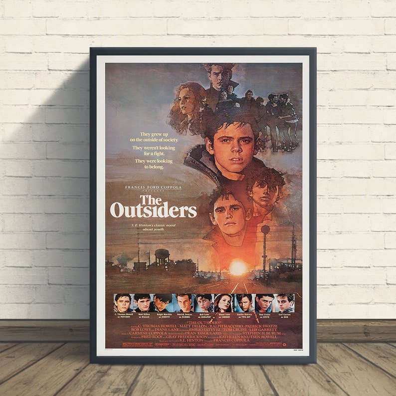 The Outsiders Movie Poster High Quality Print Wall Art Gifts for Him ...