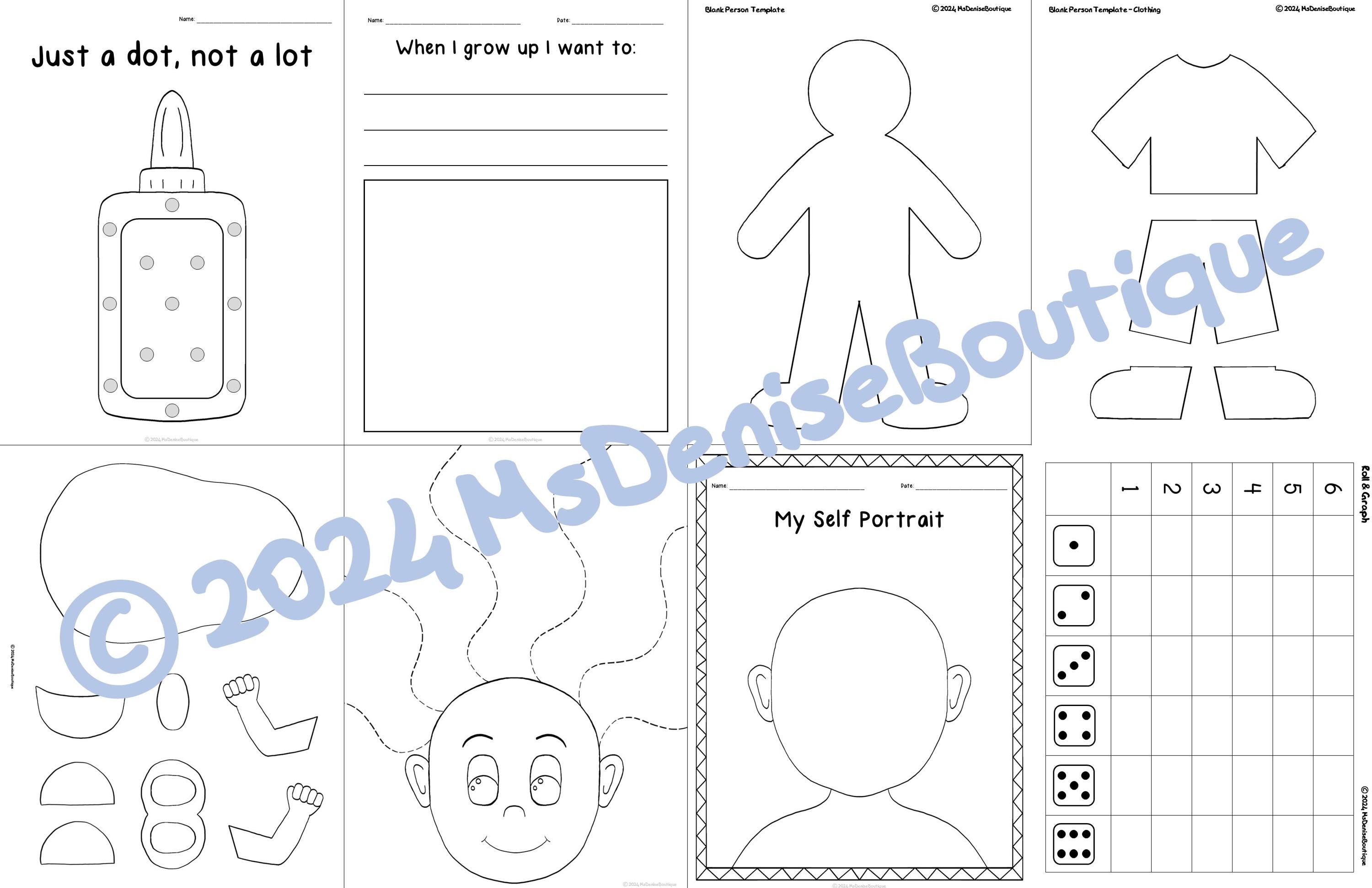 All About Me School Starter Pack - Etsy