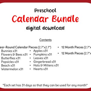 All Seasons Calendar Bundle - Etsy