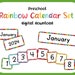 Mix N' Match Rainbow Calendar Set - Etsy