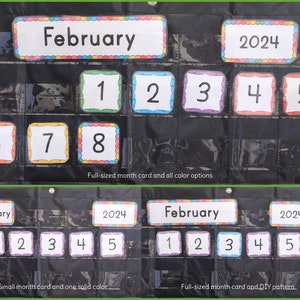 Mix N' Match Rainbow Calendar Set - Etsy