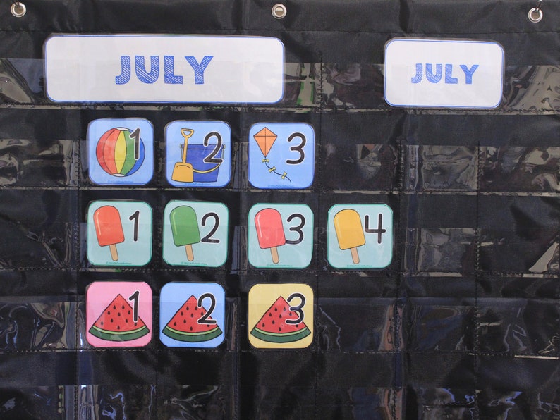 Summer Calendar Piece Set - Etsy