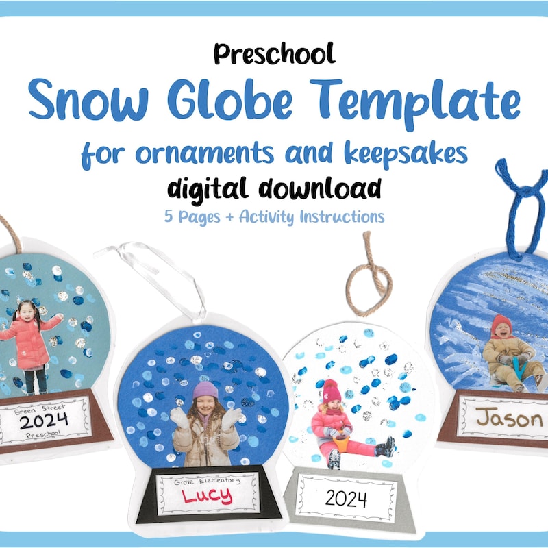 Diy Snow Globe for Photo - Etsy