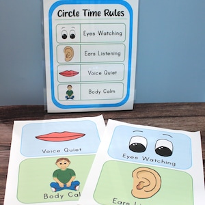 Circle Time Rules Visuals - Etsy