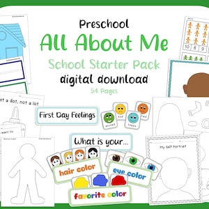 All About Me School Starter Pack - Etsy