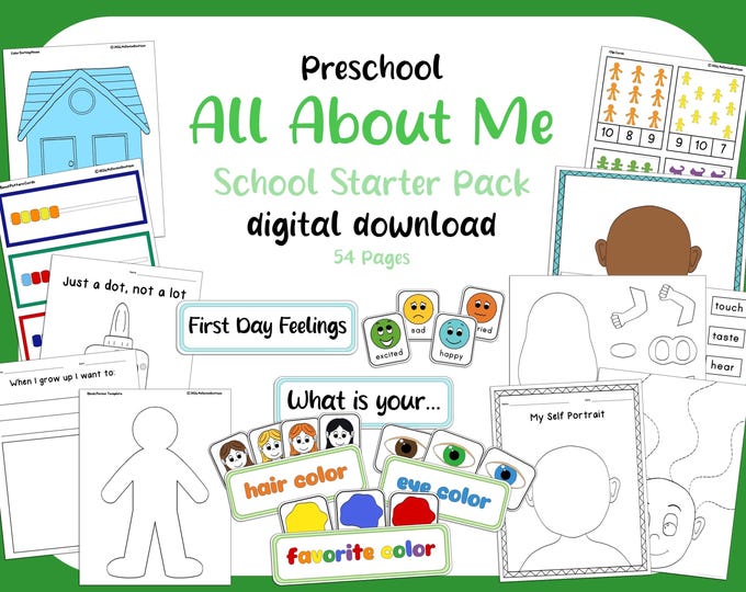 All About Me School Starter Pack - Etsy