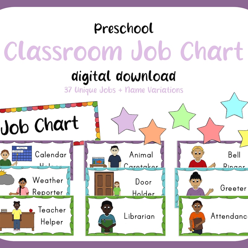 Classroom Jobs Chart - Etsy
