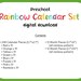 Mix N' Match Rainbow Calendar Set - Etsy
