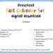 Fall Calendar Piece Set - Etsy