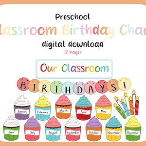 Classroom Birthday Chart - Etsy