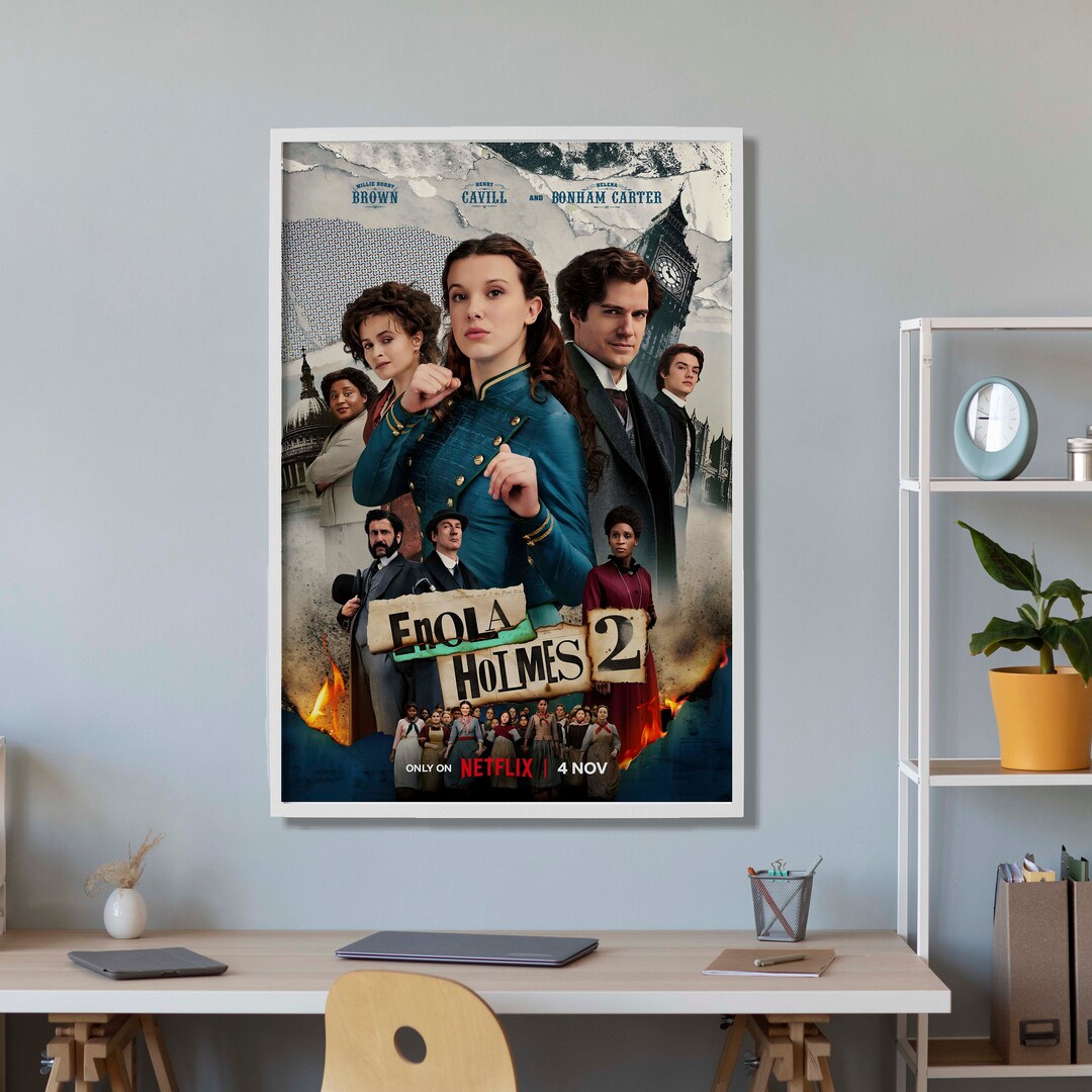 Enola Holmes 2 Movie Poster, Canvas Poster, Room Decoration, Perfect ...
