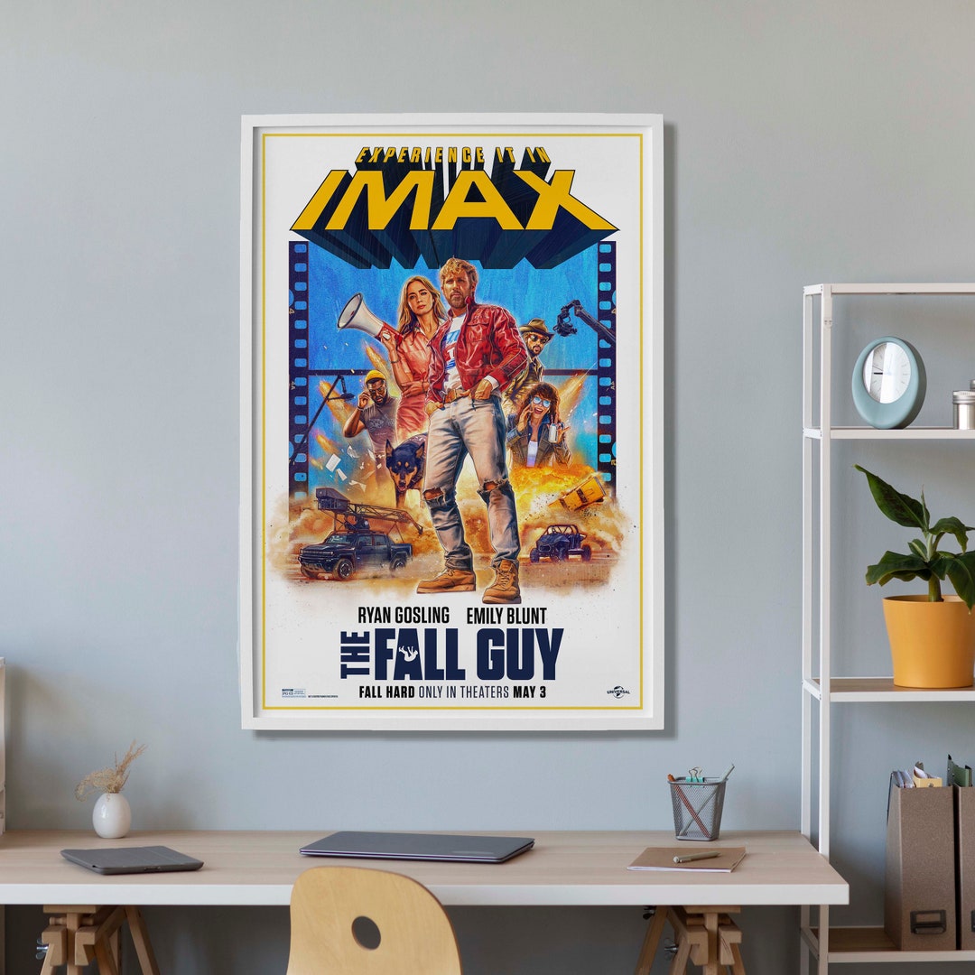 The Fall Guy Movie Poster, Canvas Poster, Room Decoration, Perfect Gift ...