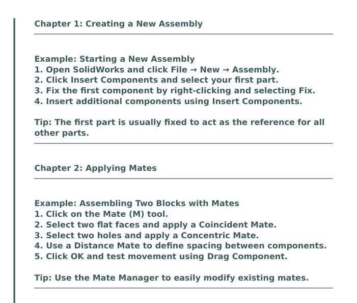 Solidworks Beginner Guide | Learn Solidworks Step-by-step | Tutorial PDF - Etsy