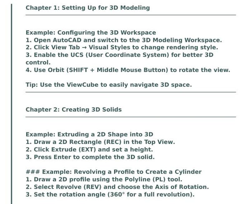 Autocad Manual Guide for Beginners | Engineering CAD Ebook PDF - Etsy