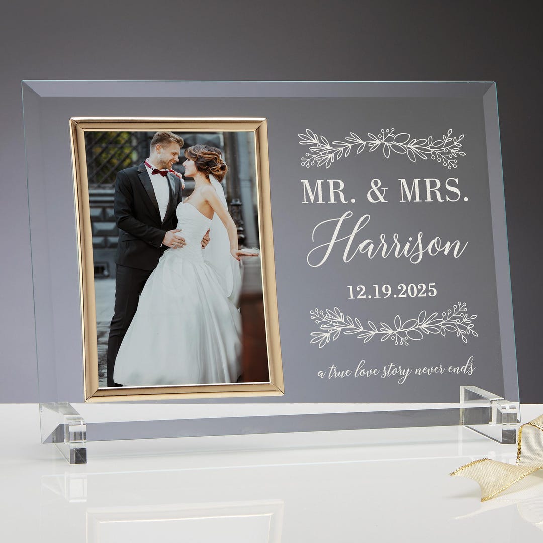 Personalized Wedding Frame – Custom Picture Frame for Wedding Decor ...
