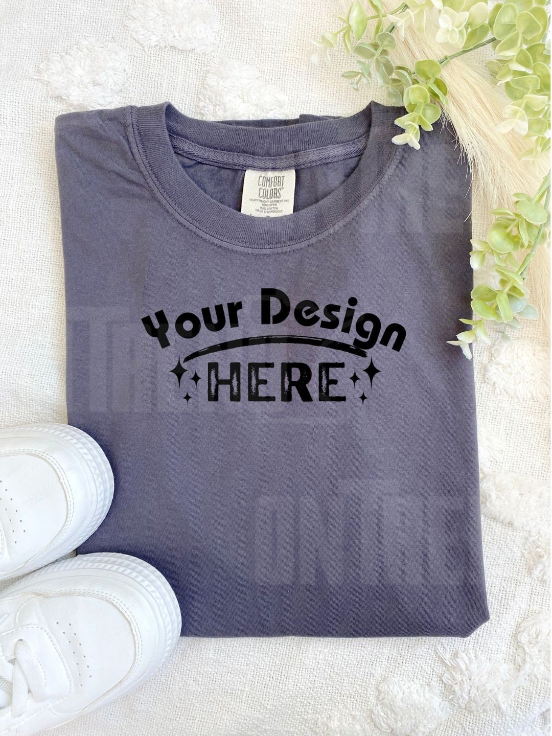 Comfort Colors 1717 Graphite T-shirt Mockup (digital Download) - Etsy