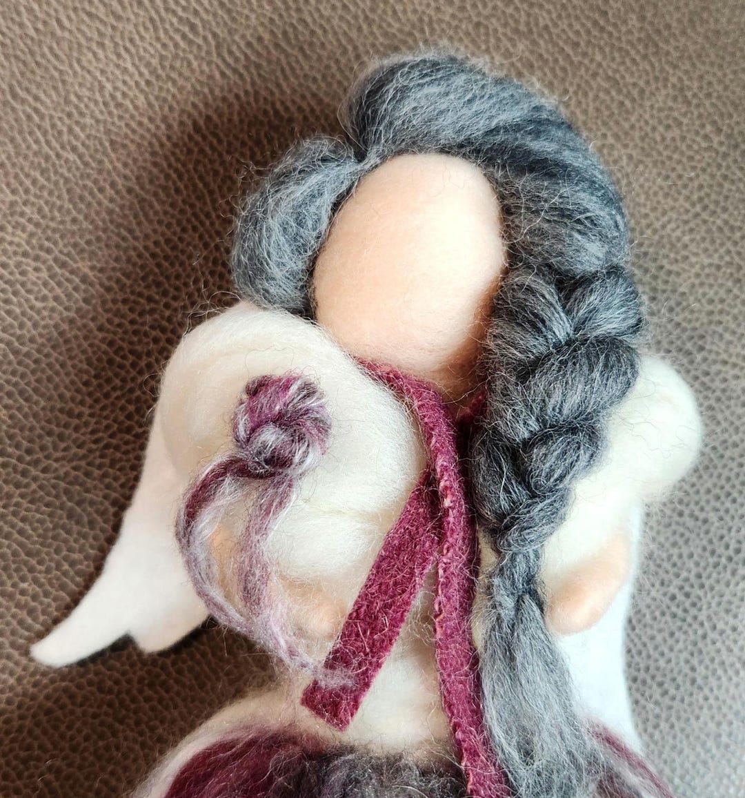 Felted Wool Angel, Christmas Angel, Waldorf-inspired Angel, 9" Merino ...