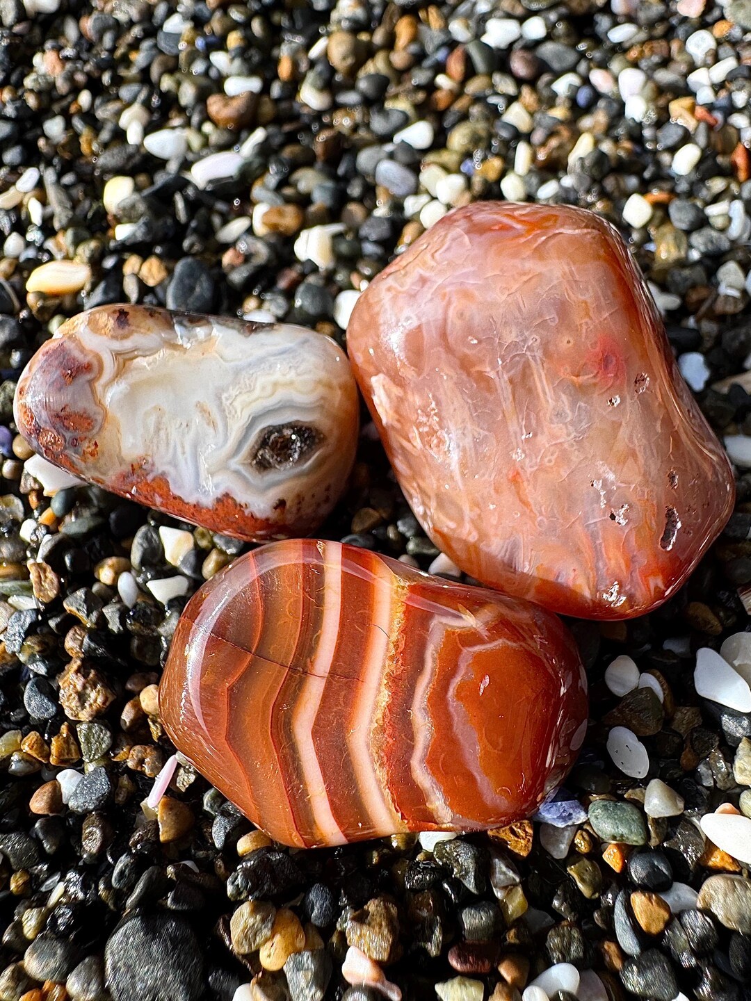 Three Lake Superior Agates Tumbled - Etsy