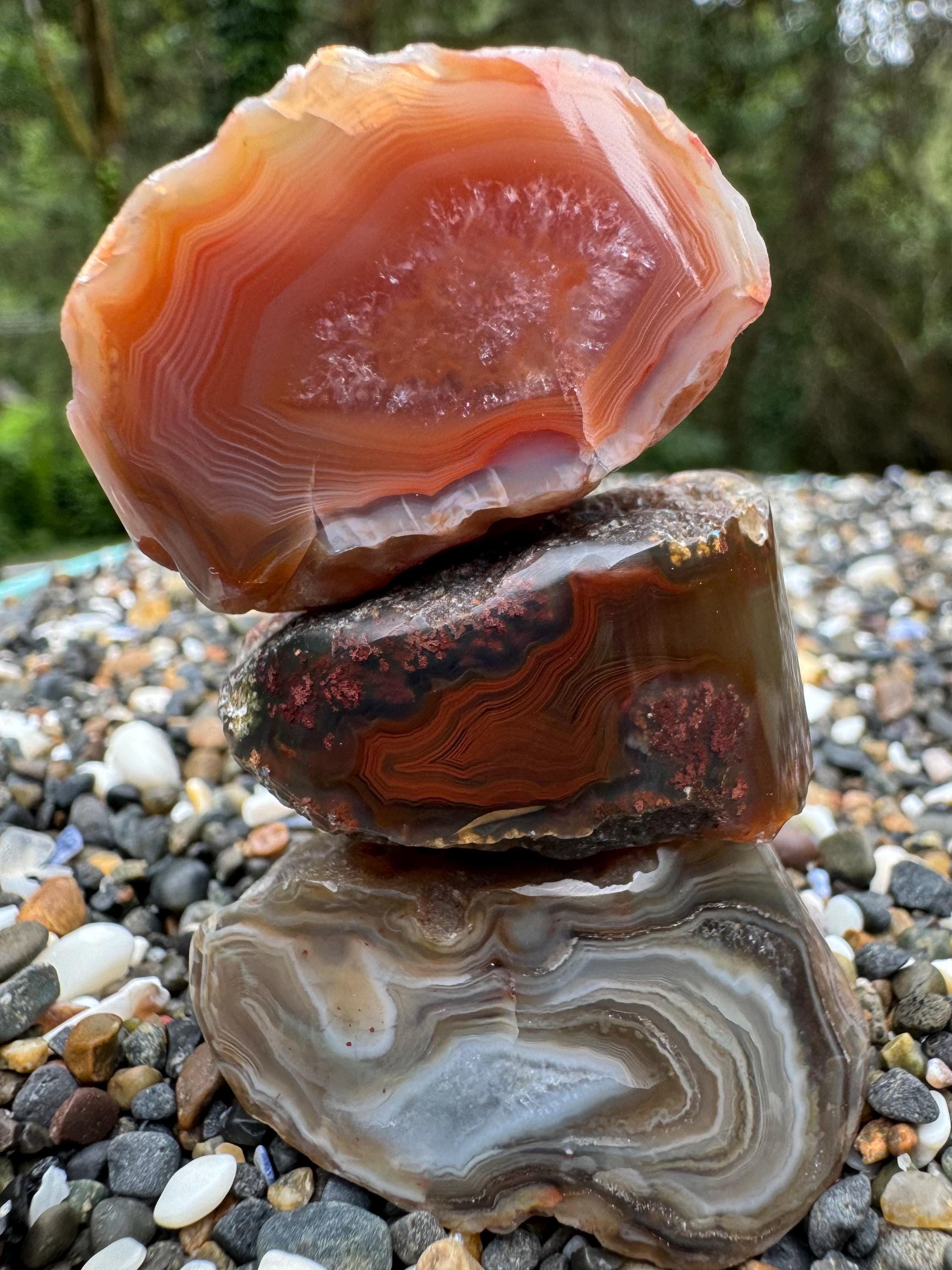 3 Face Polished Lake Superior Agates 3 Piece - Etsy
