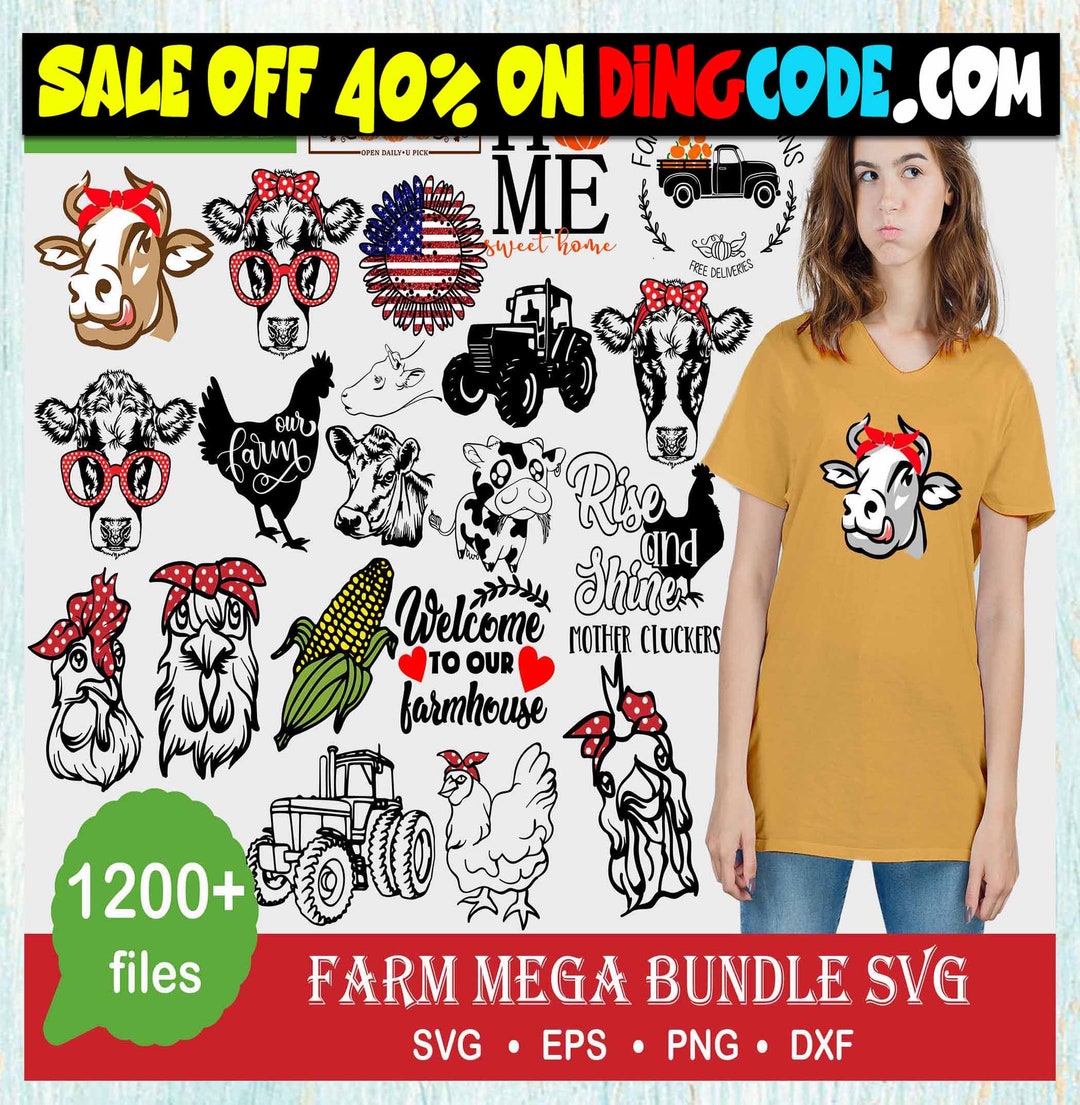 Farm Mega Bundle Svg, Farm Bundle Svg, Farm Life Svg, Farmer Svg - Etsy