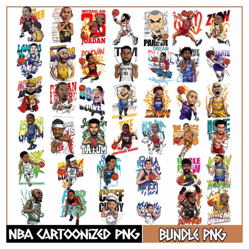 Basketball Clipart, Nba Stars Bundle, Cute Kids, Basketball Champion ...