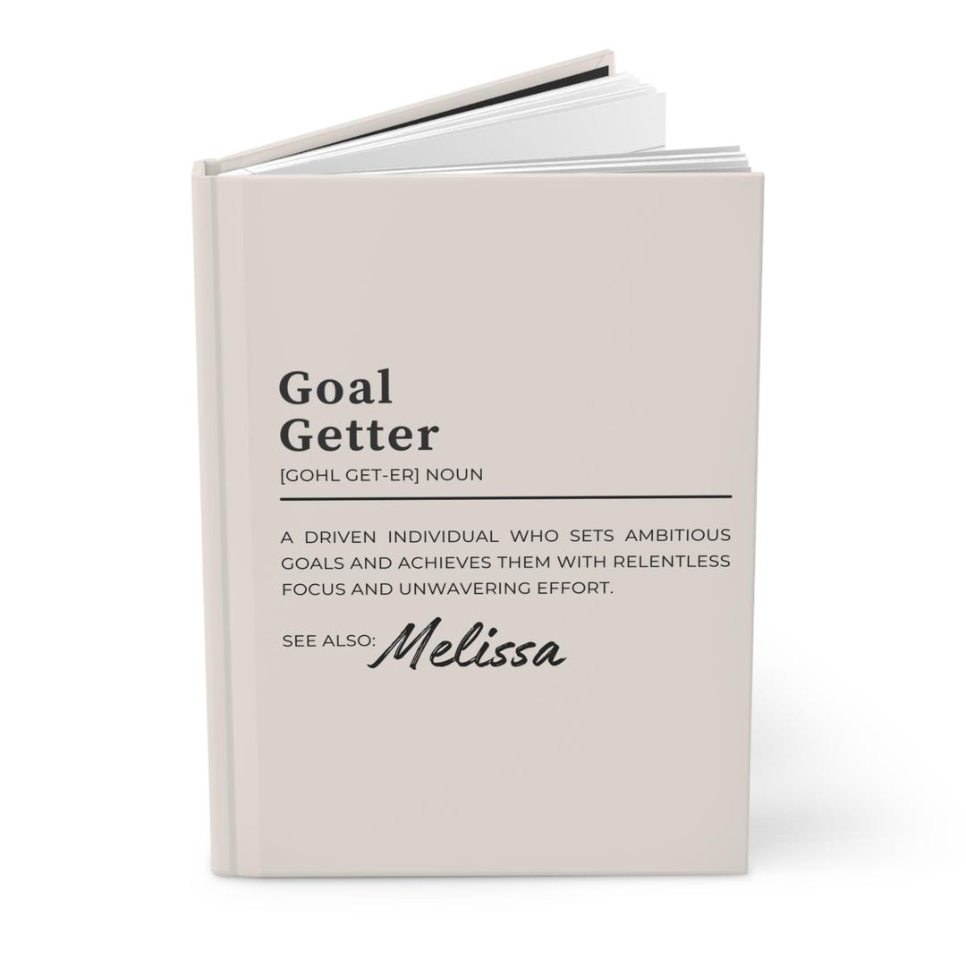 Personalized goal Getter Notebook, Custom Name, Engraved Journal ...
