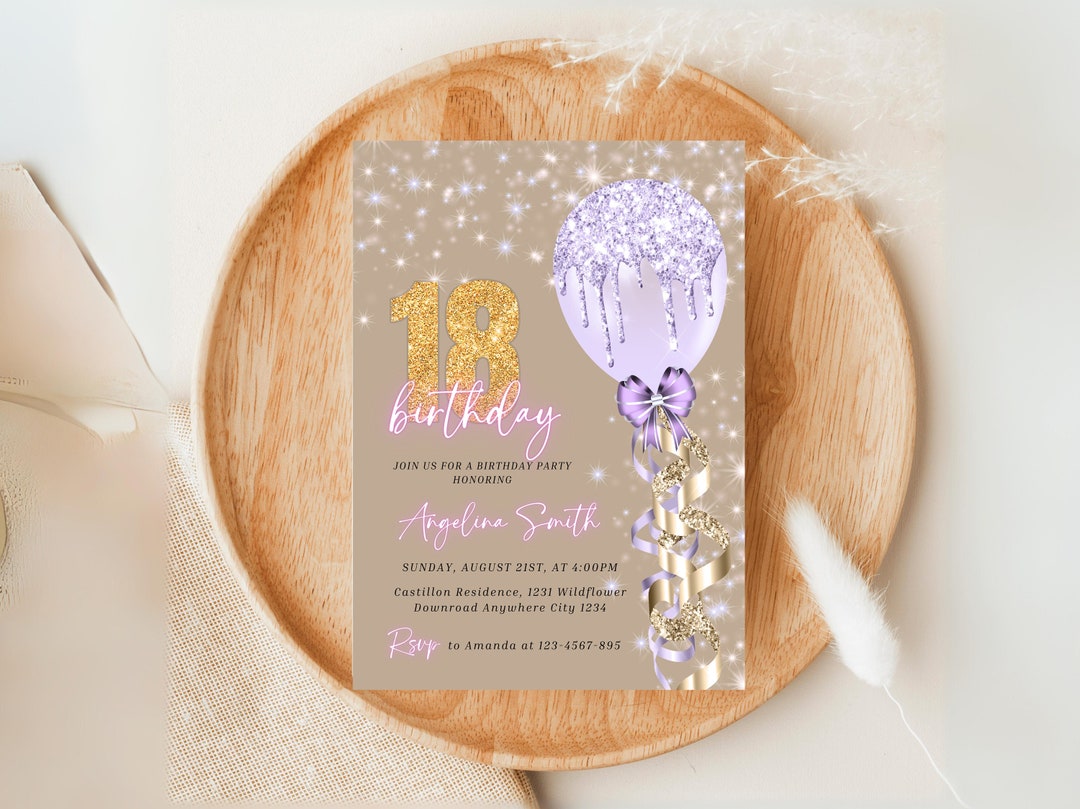 Classy Debut Invitation Printable Instant Download, Digital Debut 18th ...