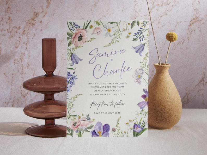 Digital Wedding Invitation, Online Invitation Template, Eco-friendly E ...