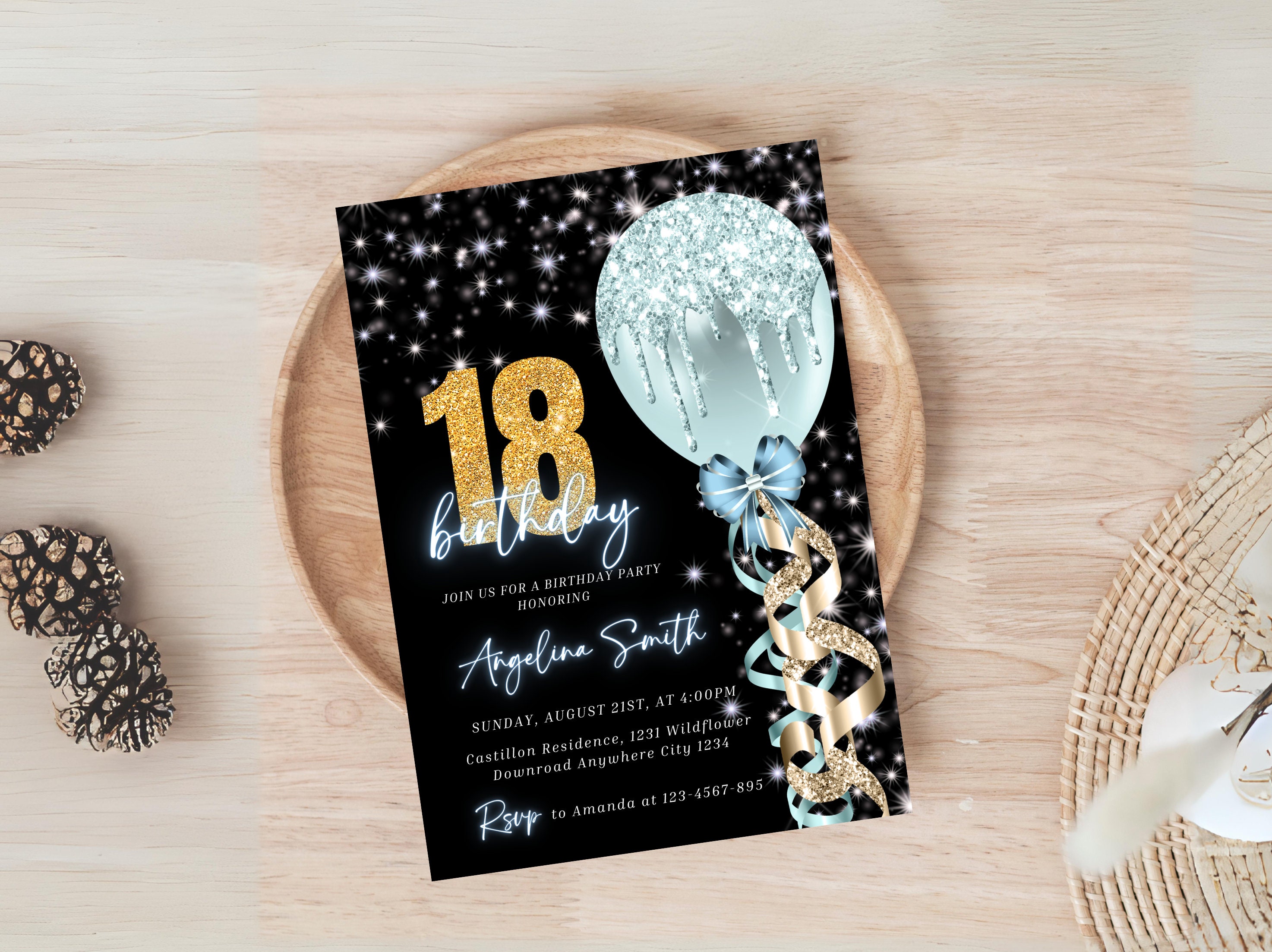 Elegant Debut Invitation Printable Instant Download, Digital Debut ...