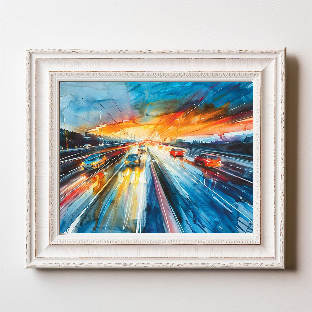 Autobahn PRINTABLE Digital Downloadable Print Landmarks and Landscapes ...