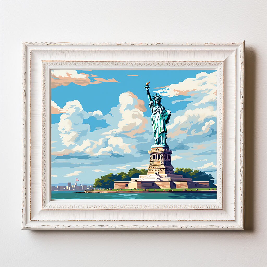 Statue of Liberty | PRINTABLE Digital Downloadable Print | Landmarks ...