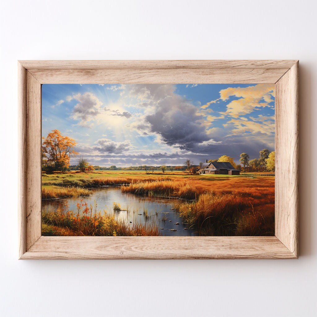 English Countryside PRINTABLE Digital Downloadable Print Landmarks and ...