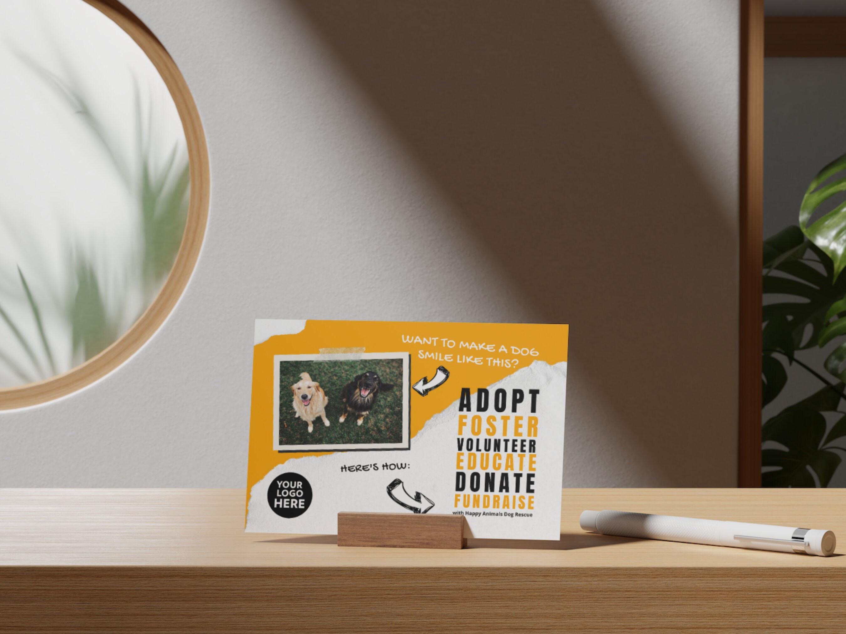 Editable Postcard & Flyer Template for Canva | Non-profit Marketing ...