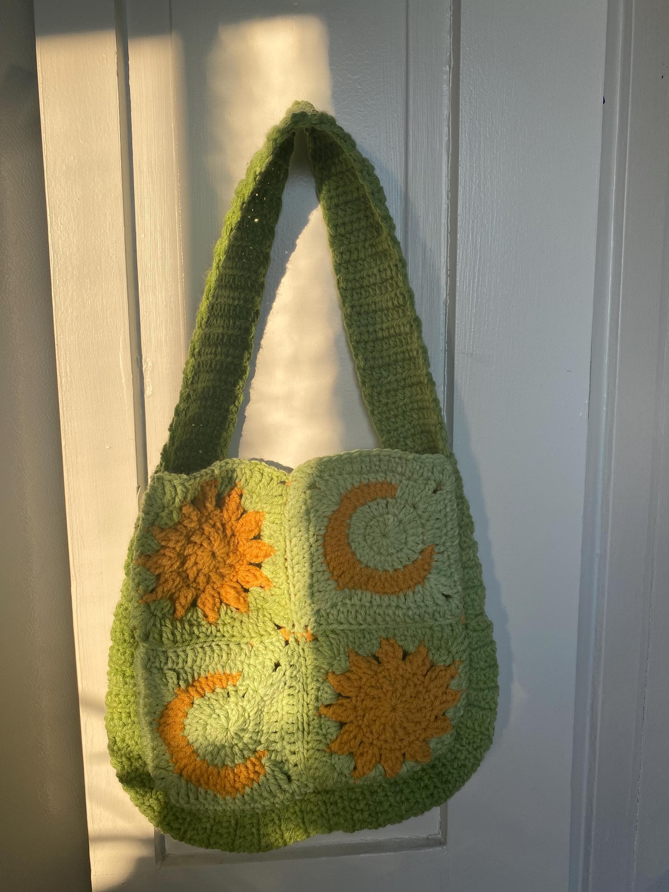 Crochet Celestial Bag Pattern: Sun and Moon Granny Square Purse (PDF ...
