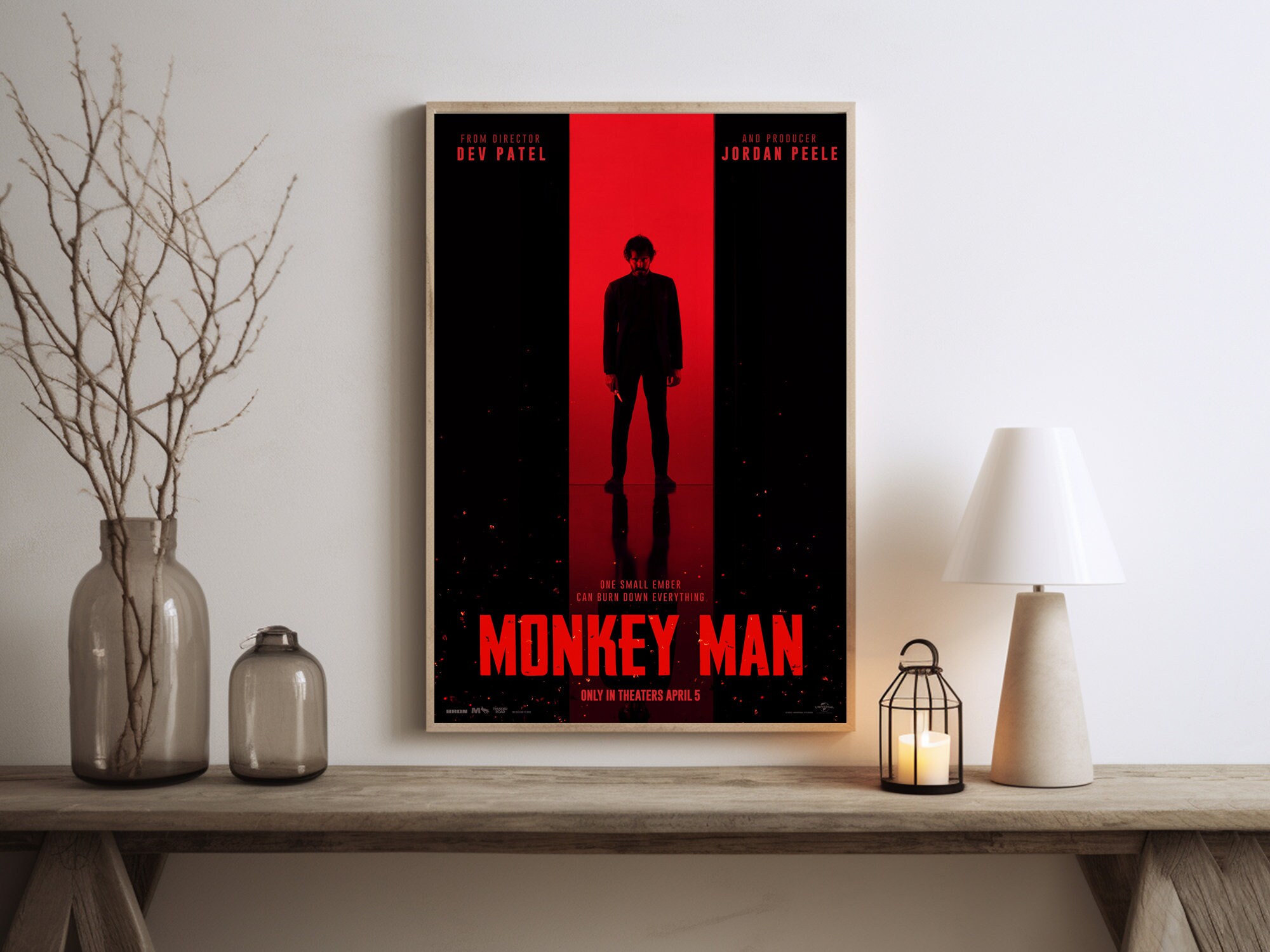 Monkey Man Movie Poster 2024 Film Poster Gift/vintage Poster Room Decor ...