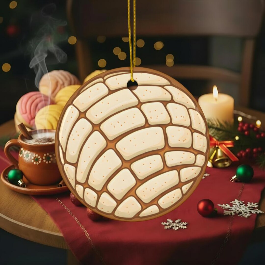 Mexican Concha Christmas Ornament Pan Dulce Decoration Cute Latino ...