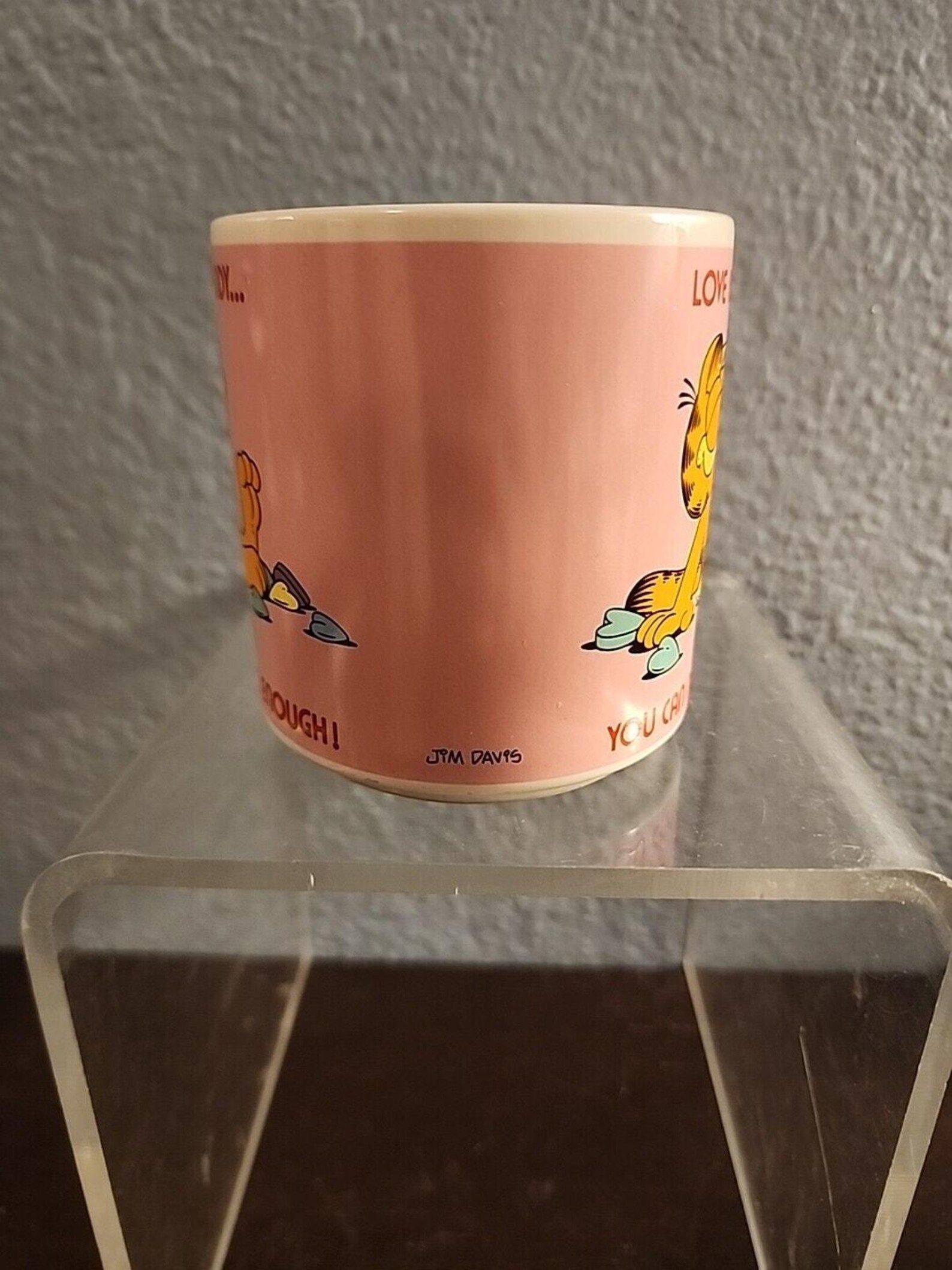 Vtg 1978 Garfield Love is Like Candy You Can Never Get Enough Coffee ...