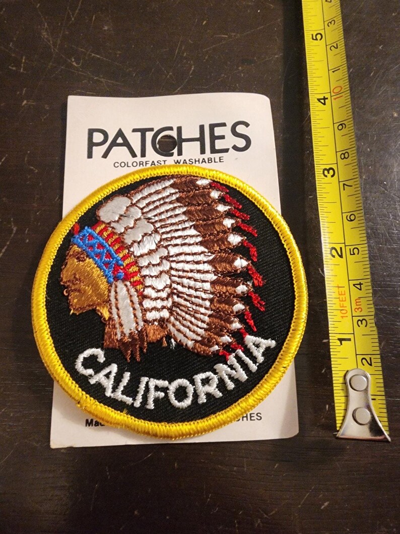 Vtg Deadstock California Native American Patch by Holm Patches & Caps ...