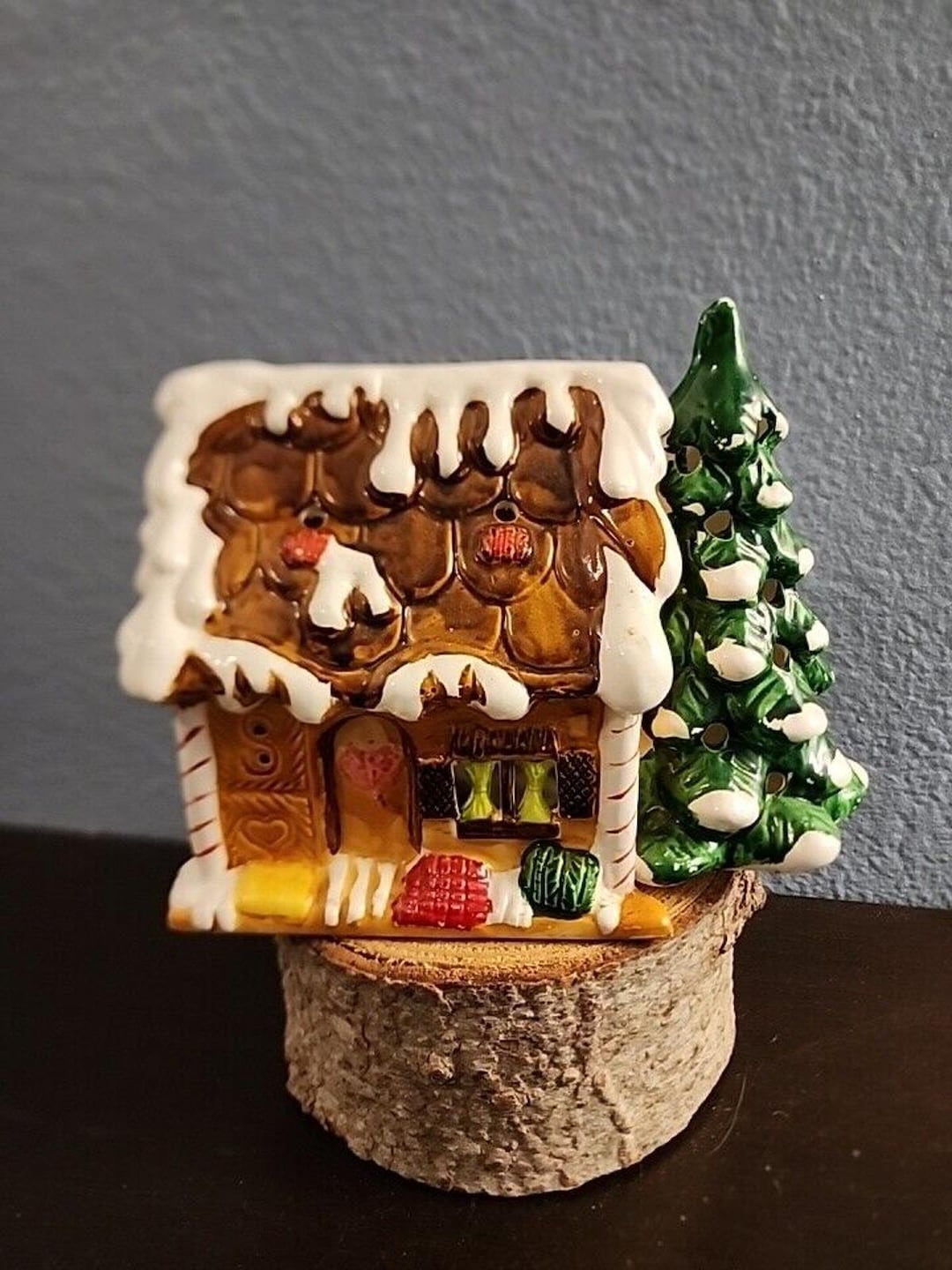 Vintage Christmas Ceramic Village House Building 6x4x8 - Etsy